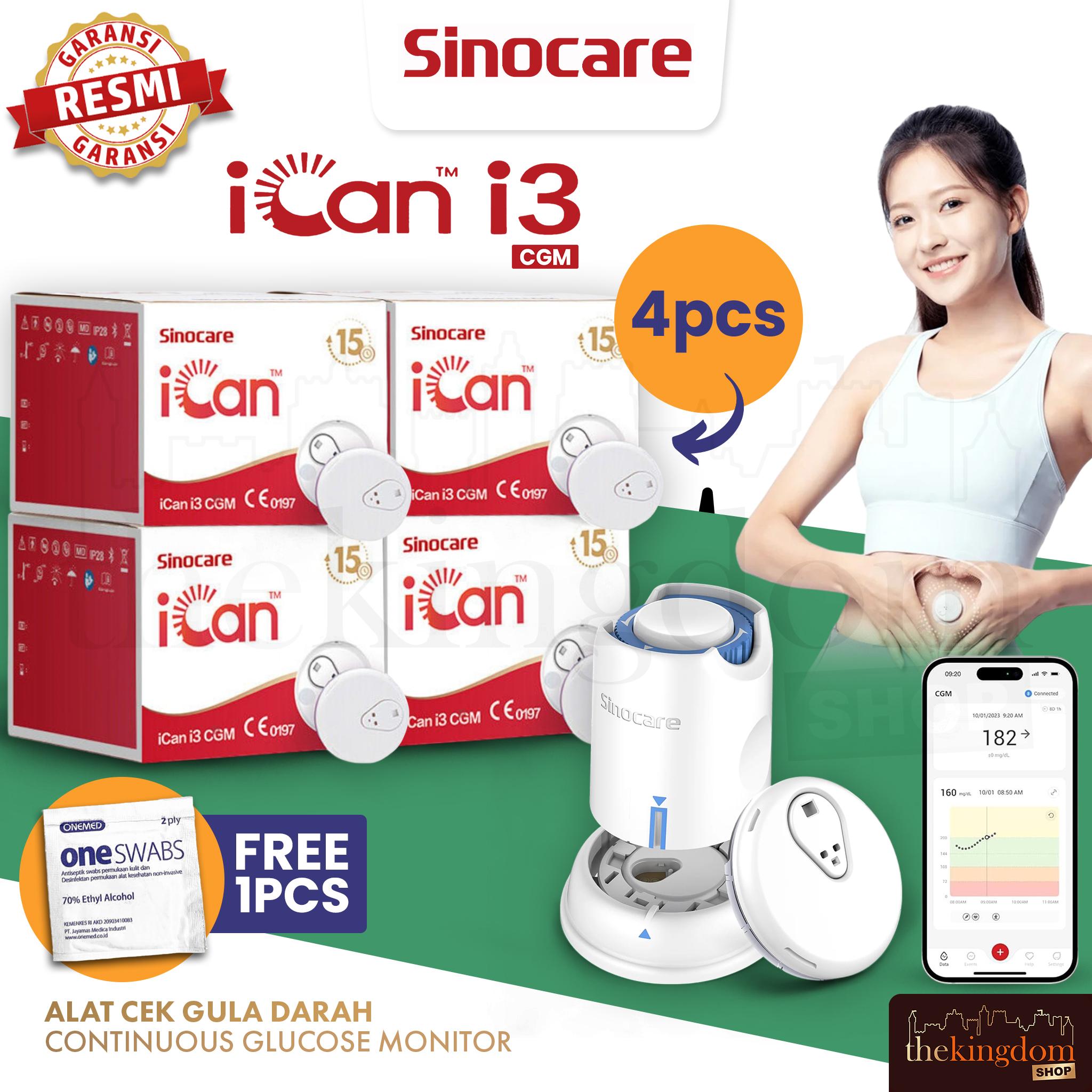 Jual Sinocare iCan i3 Continuous Glucose Monitoring System 4 Unit Set di Toko The Kingdom Shop