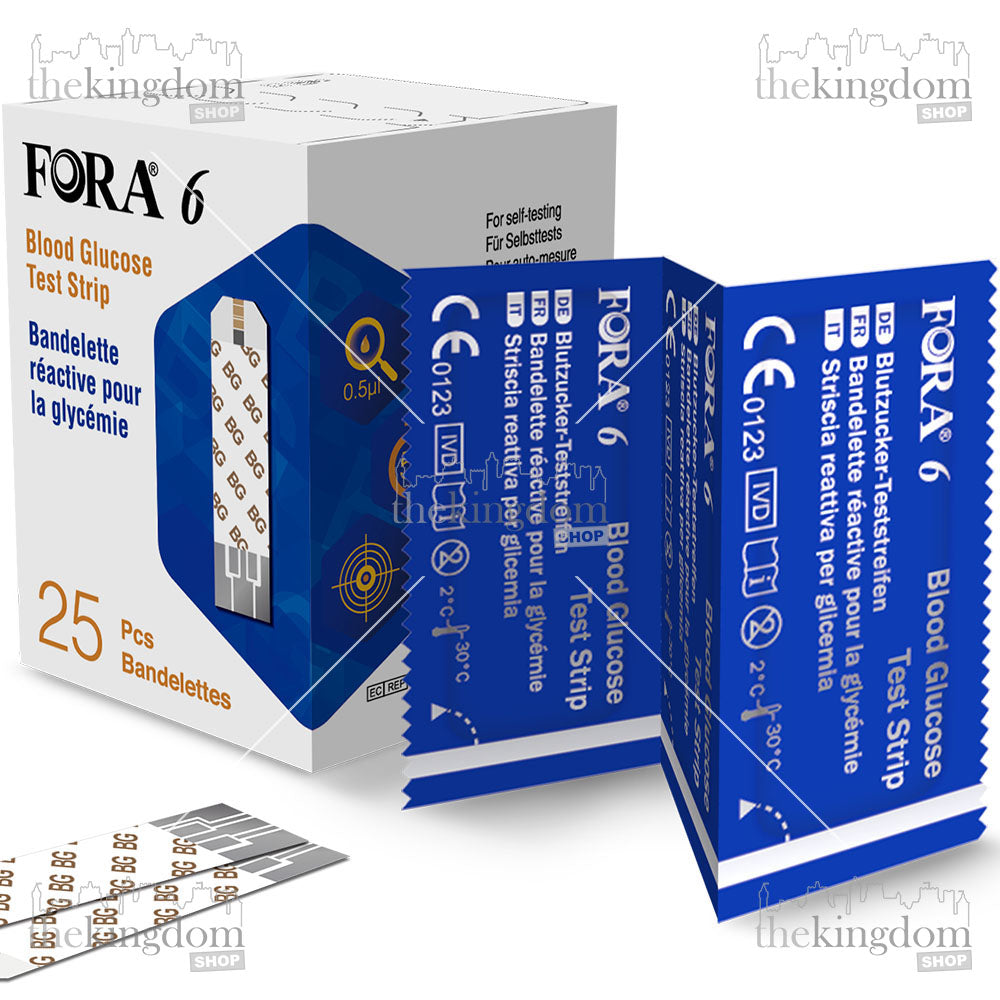 Jual Fora 6 Blood Glucose Test Strips /25 di Toko The Kingdom Shop