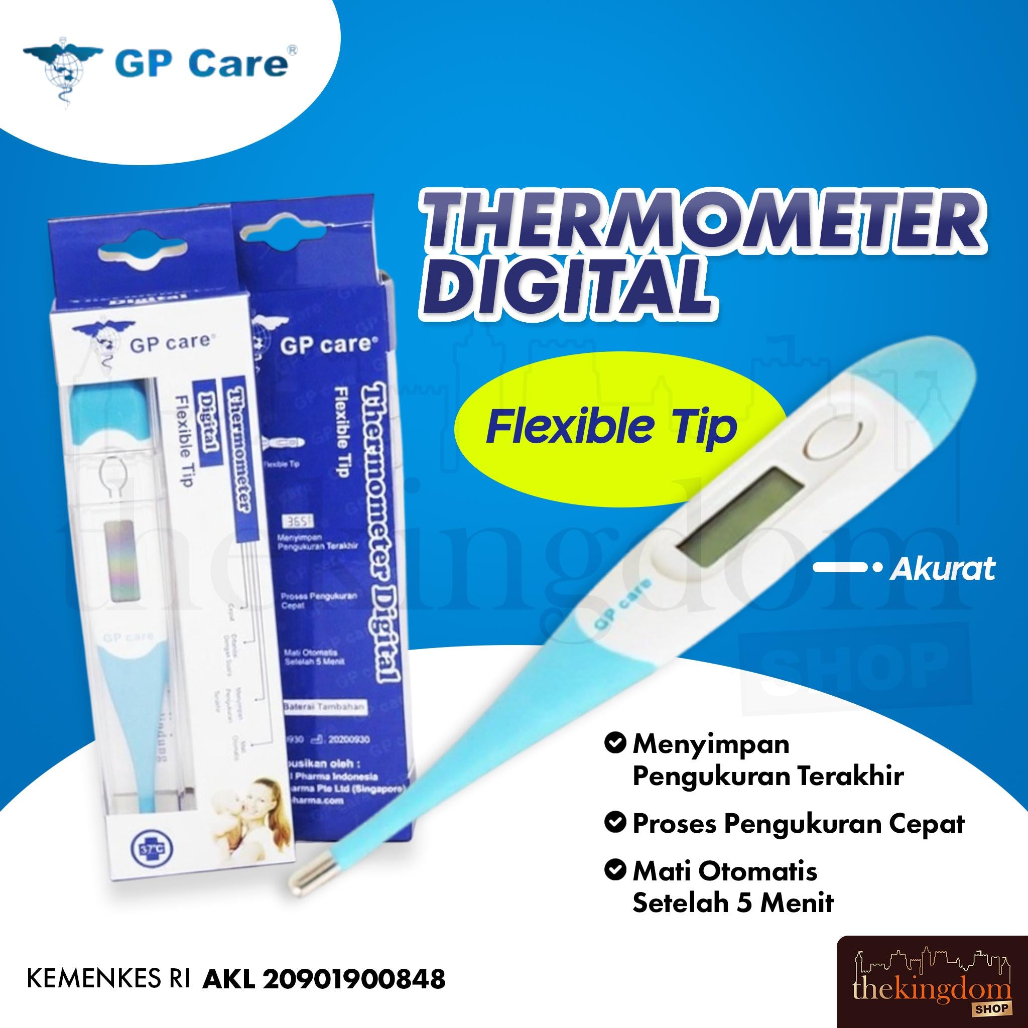 Jual GP Care Digital Thermometer Flexible Tip di Toko The Kingdom Shop