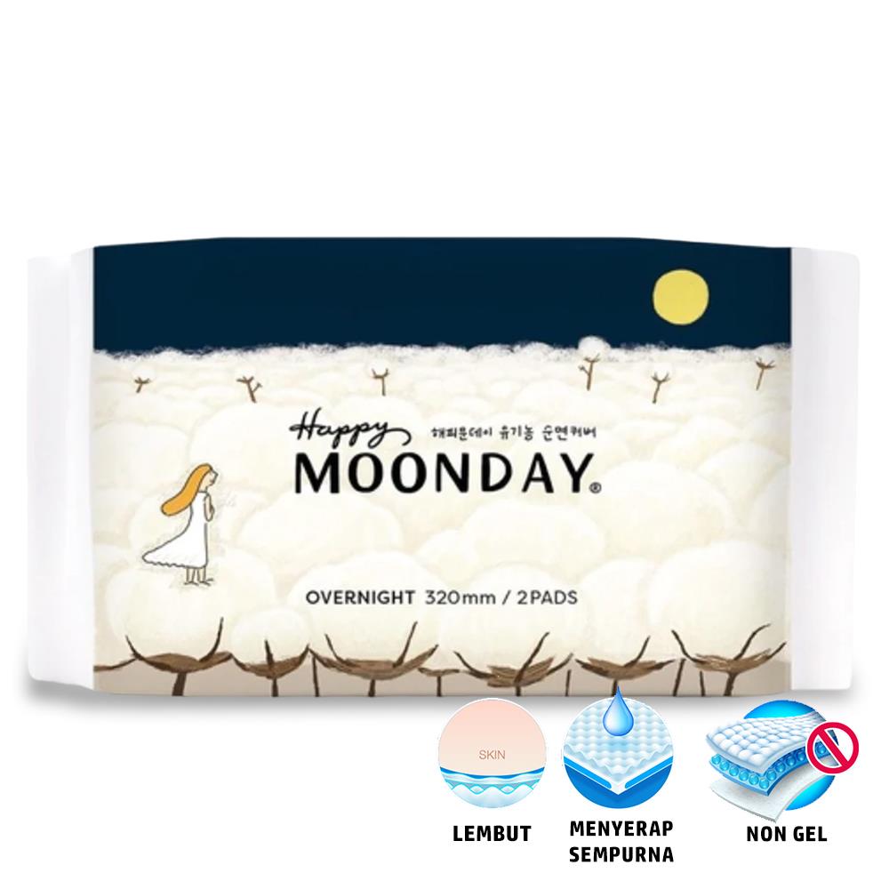 Jual Happy Moonday Sanitary Pads 320mm Overnight with Wings /2 di Toko ...