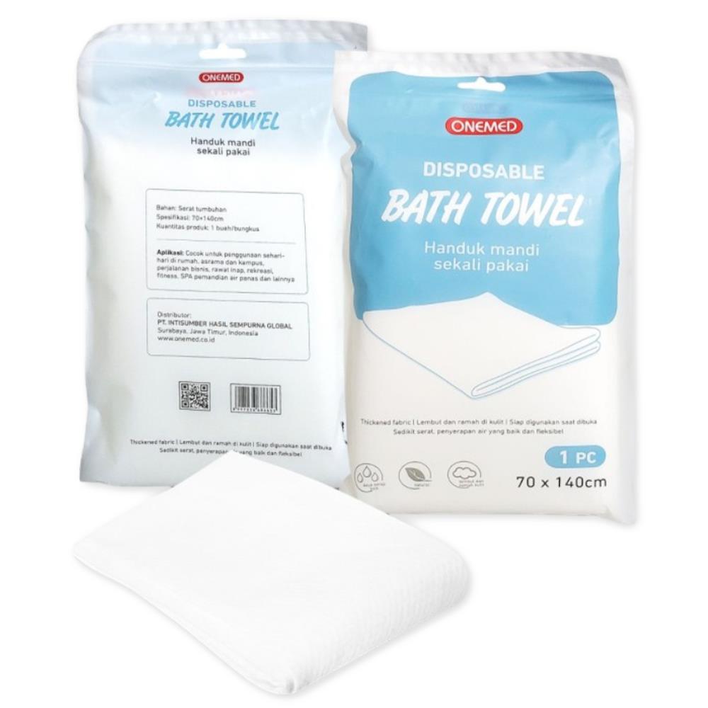 Jual Onemed Disposable Bath Towel 70x140cm di Toko The Kingdom Shop
