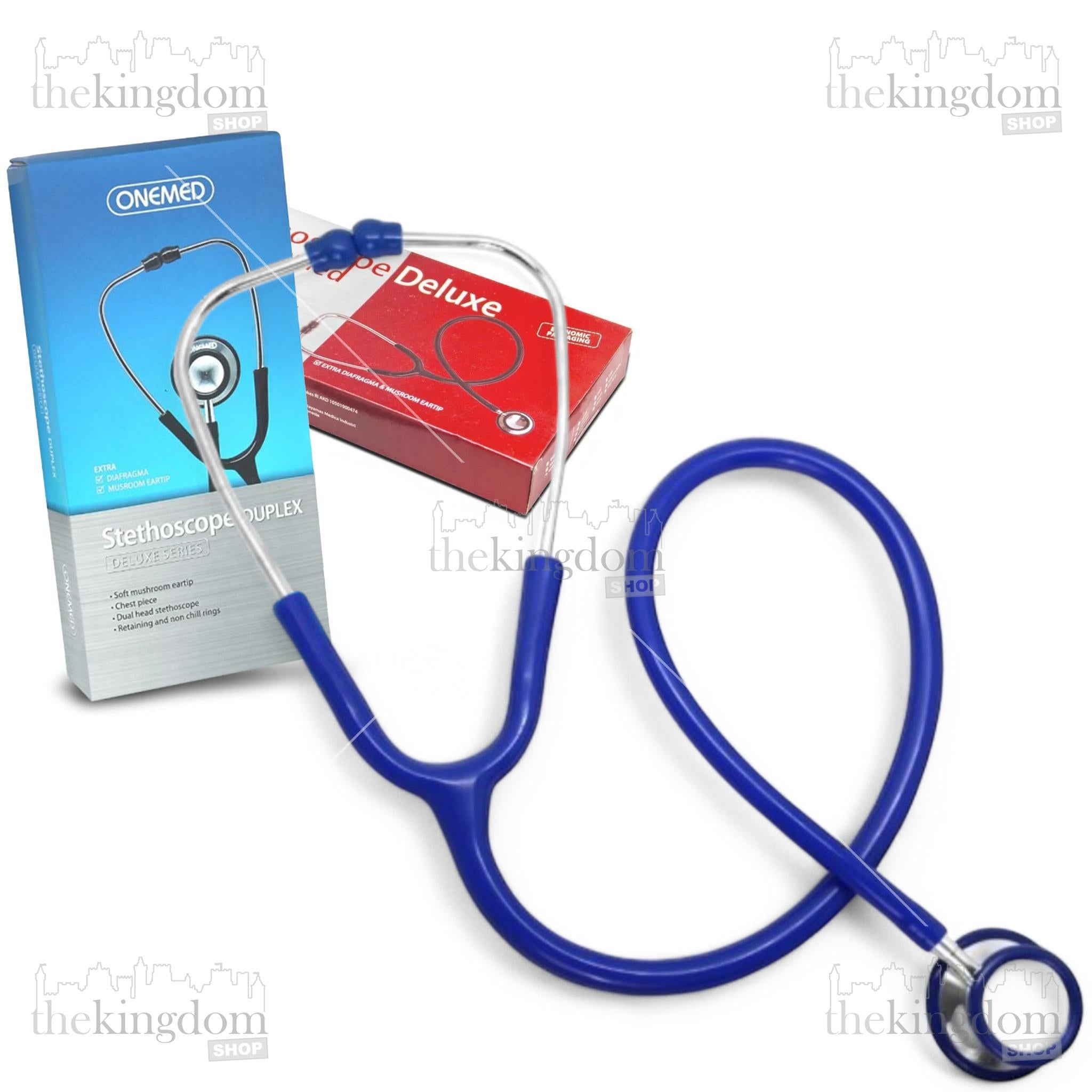 Jual OneMed Stethoscope Deluxe Blue di Toko The Kingdom Shop
